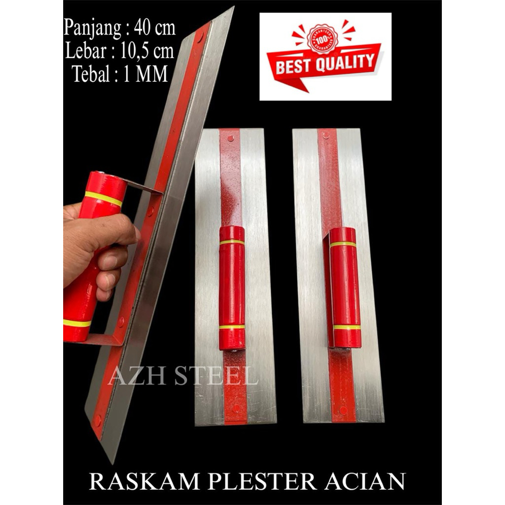 Jual ROSKAM RASKAM 40CM BESI BAJA POLOS ROSKAM PLESTER ACIAN TEMBOK ...