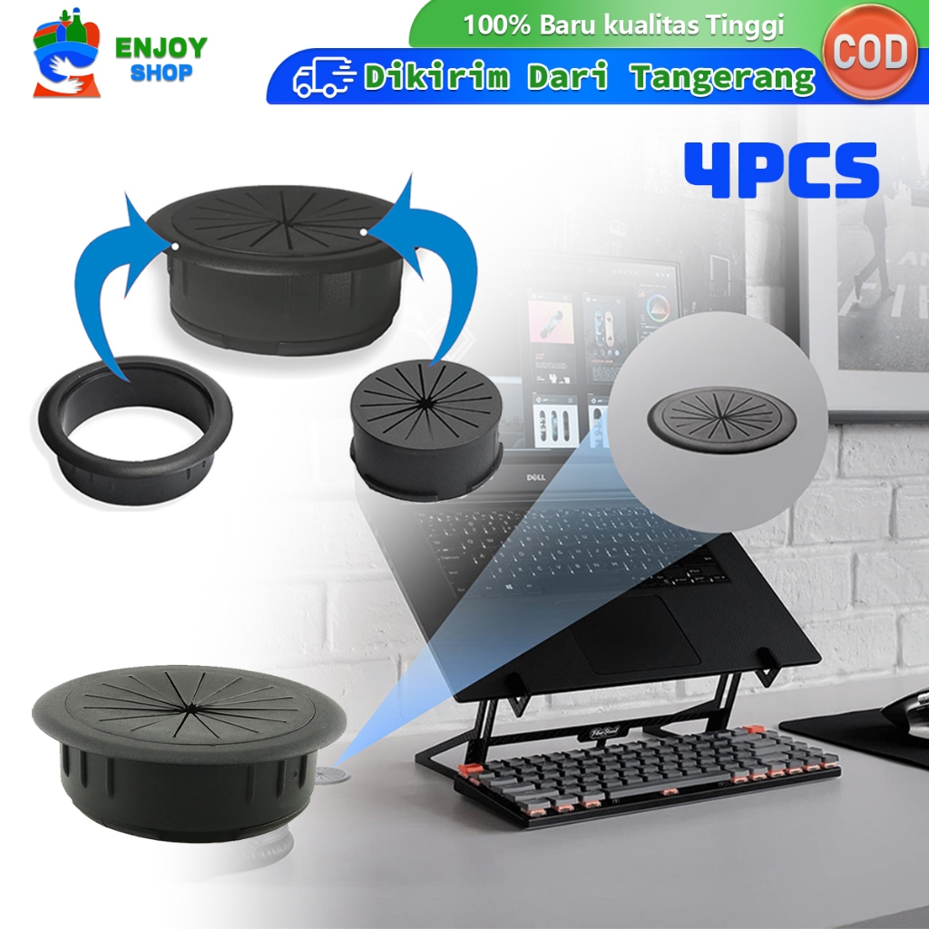 Jual 4pcs Tutup Lubang Kabel Grommet Meja Silikon Penutup Lubang Kabel ...