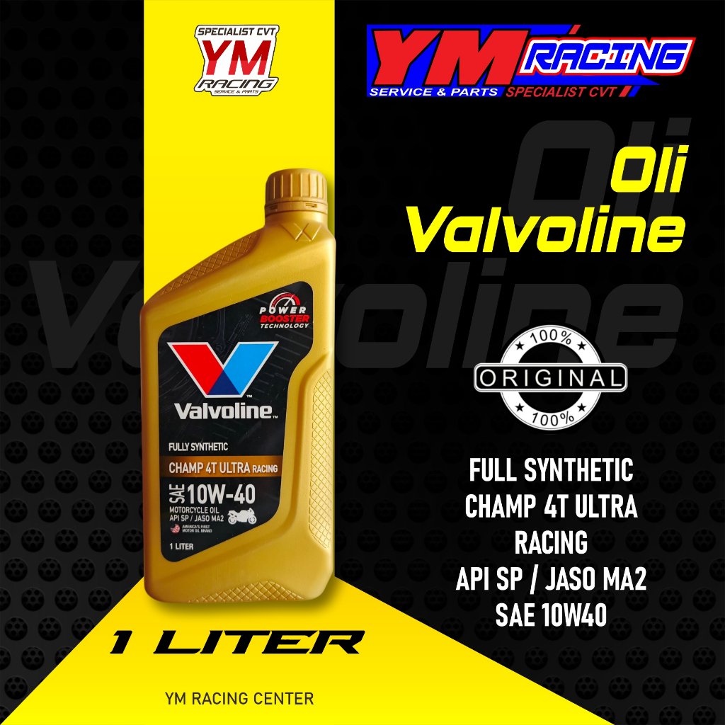 Jual OLI RACING VALVOLINE - VALVOLINE CHAMP 4T ULTRA RACING FULL SYNTHETIC SAE 10W40 API SP ...