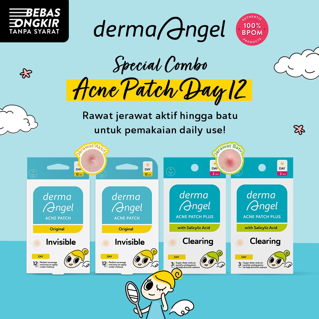 Jual Derma Angel Special Combo Acne Patch Day 12 | Shopee Indonesia