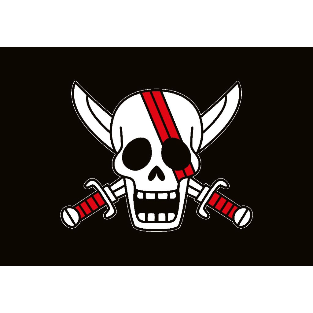 Jual BENDERA ONE PIECE - JOLLY ROGER AKAGAMI SHANKS UKURAN 80x100 ...