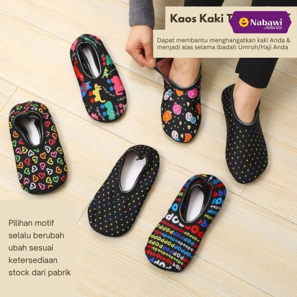 Jual Sepatu Tawaf Bunga Kaos Kaki Tawaf Perlengkapan Haji dan Umroh ...