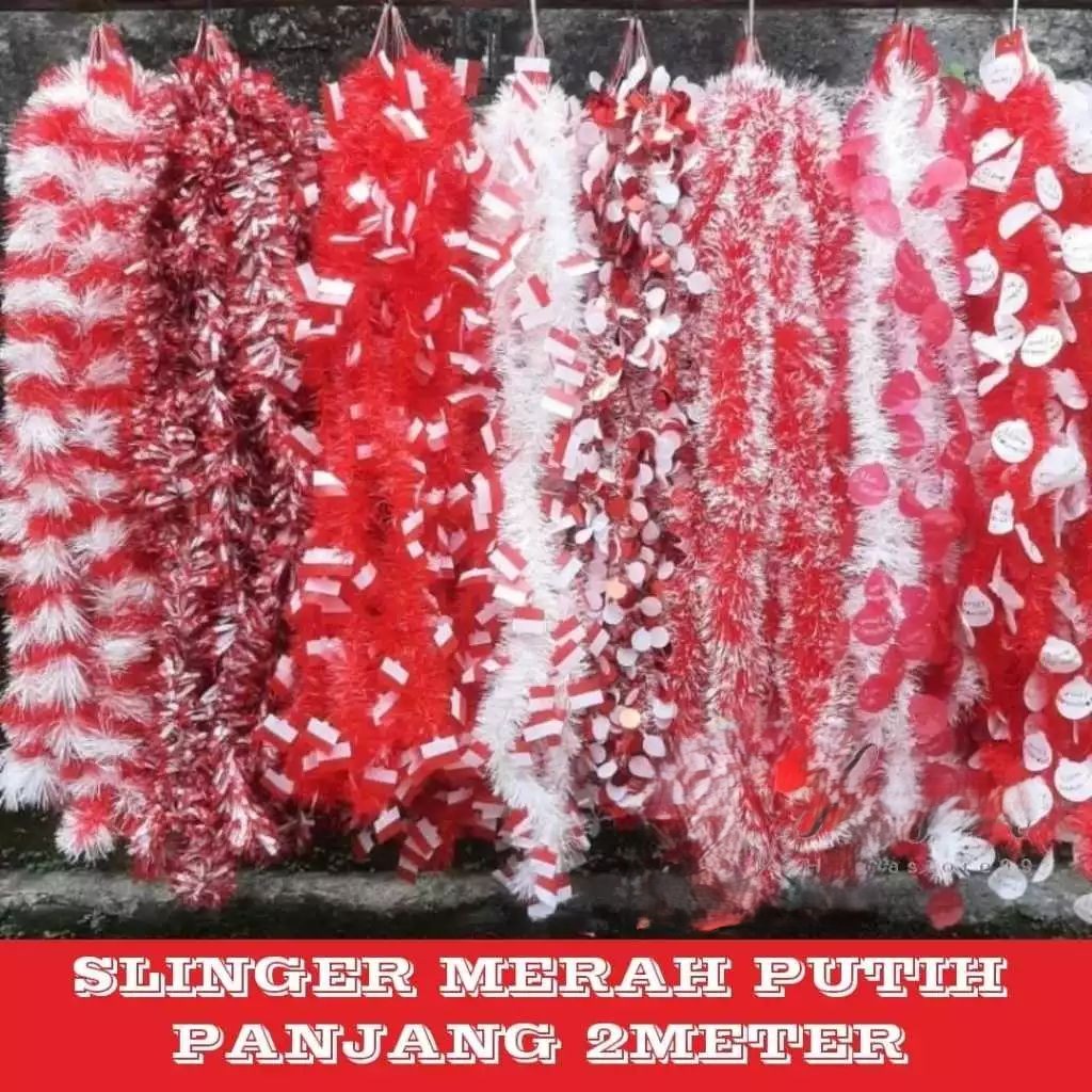 Jual Slinger Merah Putih Tensil Hiasan HUT RI Dirgahayu 17 Agustus ...