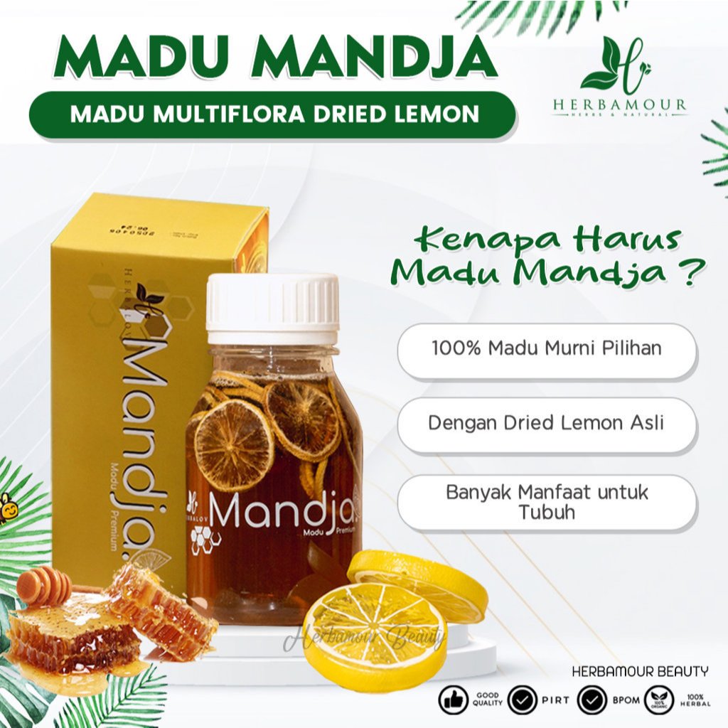 Jual MADU MANDJA HERBALOV - MADU MULTIFLORA DAN DRIED LEMON ...