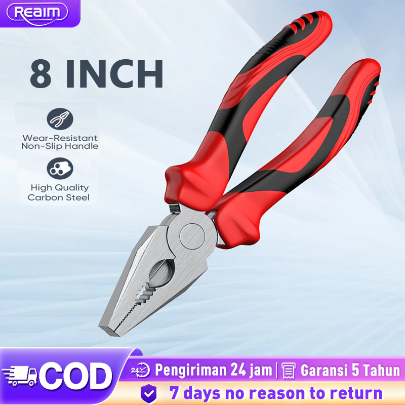Jual REAIM Gunting Kawat Besi Baja 8 Inch Gunting Potong German Tool ...