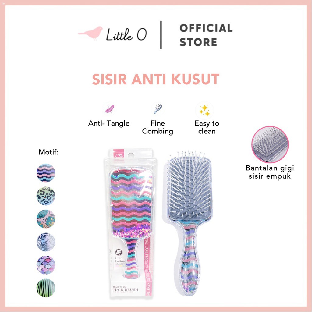 Jual LITTLE O Premium Comb Sisir Sikat Blow Sisir Rambut Anak Sisir ...
