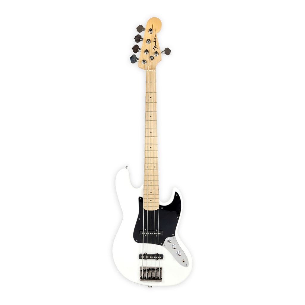 Jual Bass Elektrik Merk Fender Model Jazz Bass Senar 5 Warna Putih ...