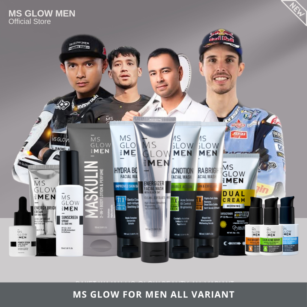 Jual MS Glow for Men ALL Paket & Satuan Lengkap Pria Basic | Acne ...