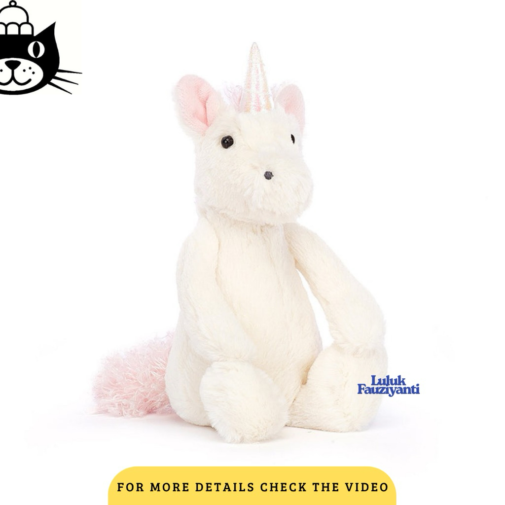Jual Jellycat Bashful Unicorn SMALL 23cm (NEW) | Shopee Indonesia