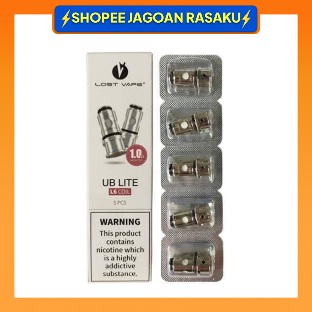 Jual UB LITE L6 1.0 OHM 100% ORIGINAL COIL BY LOSTVAPE | Shopee Indonesia