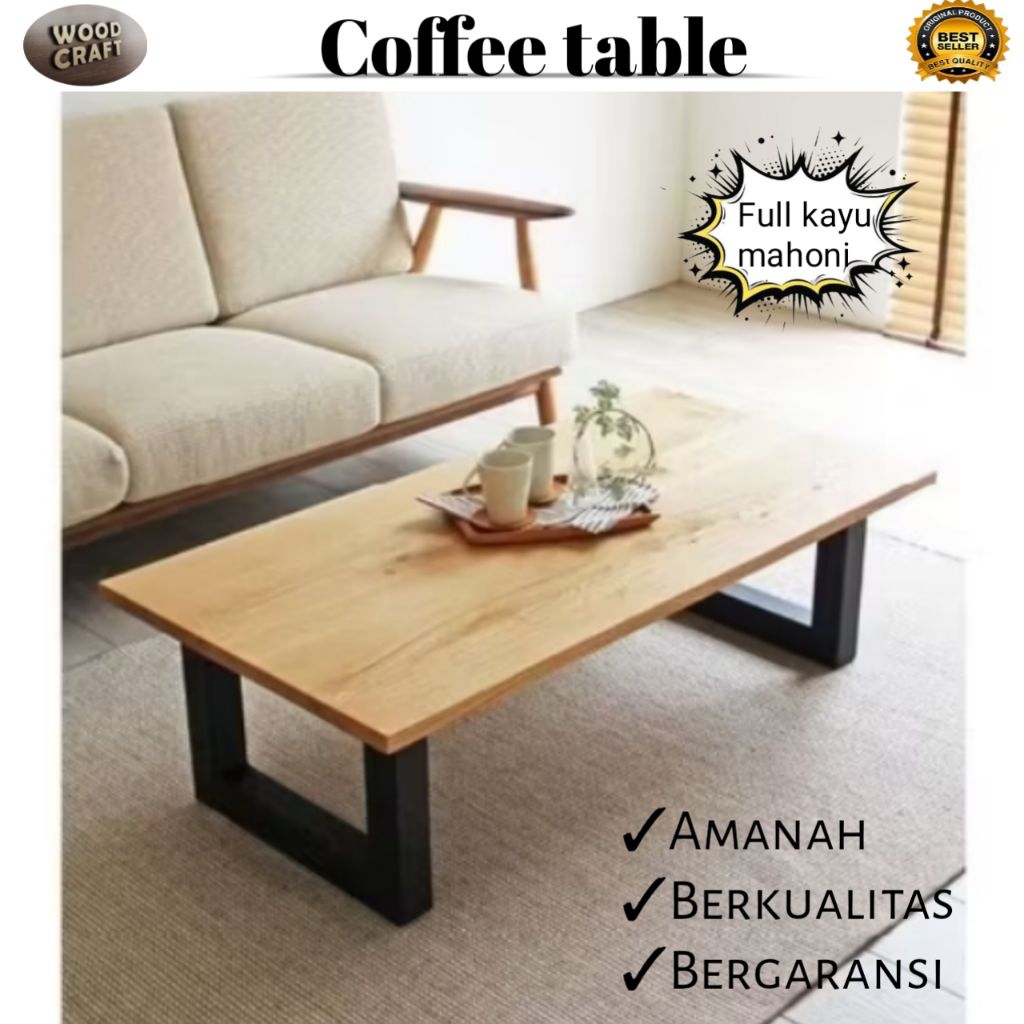 Jual meja ruang tamu meja kayu minimalis modern meja sofa meja lesehan ...