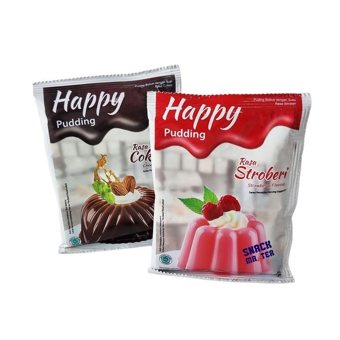 Jual Happy Puding Rasa Coklat Dan Strawberry / Puding Bubuk Instan ...