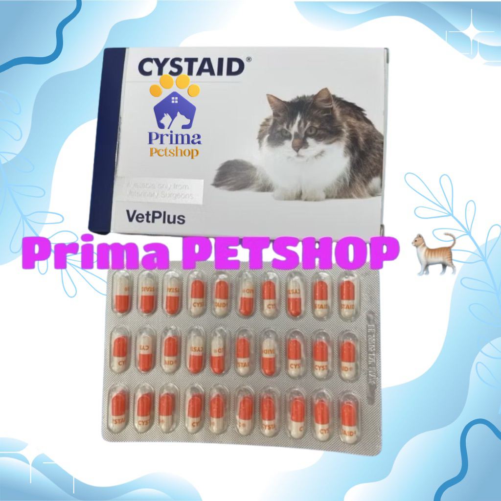 Jual Cystaid Vet plus obat saluran kemih urinary kucing perkapsul ...
