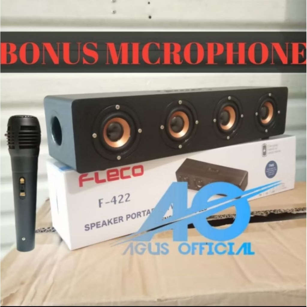 Jual SERBA COD SPEAKER BLUETOOTH FLECO F422 8 INCH XTTRA SUBWOOFER ...
