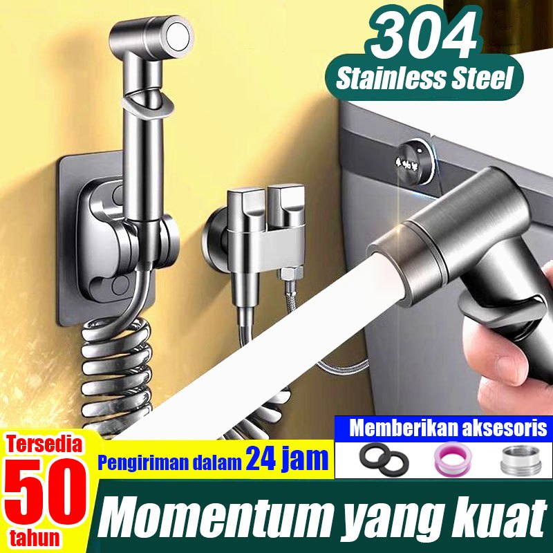 Jual SUS304 Set Jet Shower Kloset 2on/Off 1 Jet Shower Kran Cabang ...