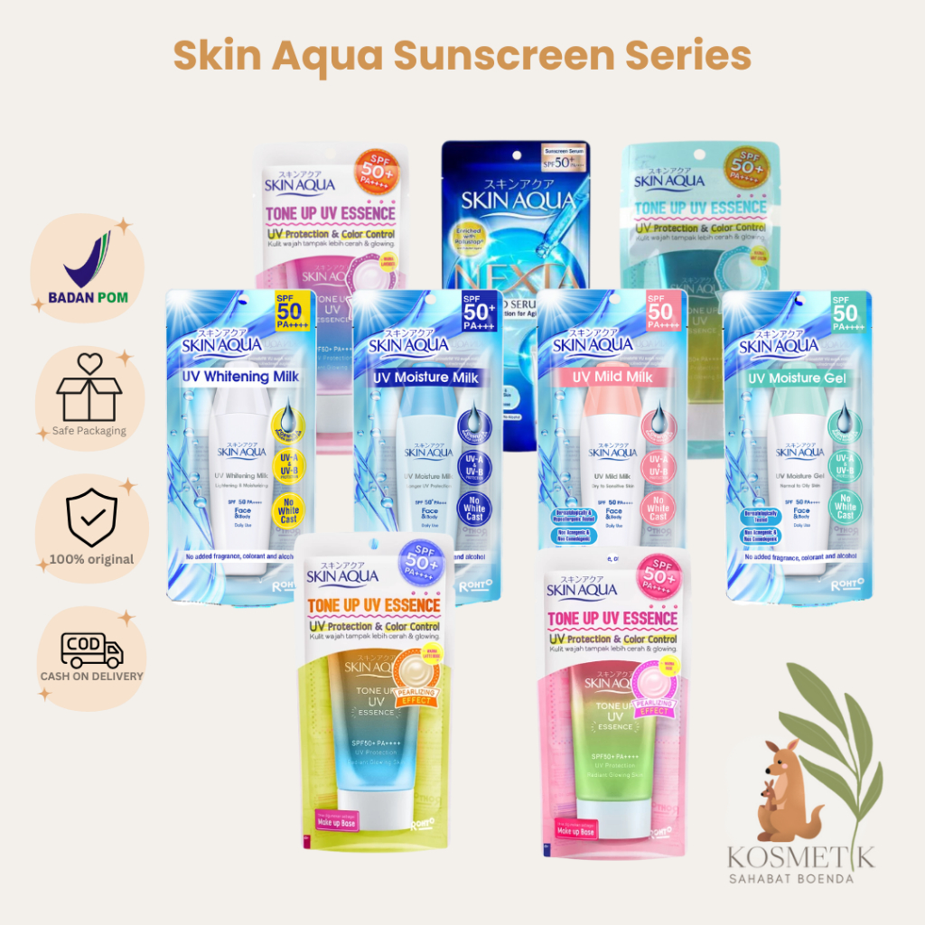 Jual SKIN AQUA Sunscreen Series SPF50 Perawatan Wajah Sunscreen Wajah ...