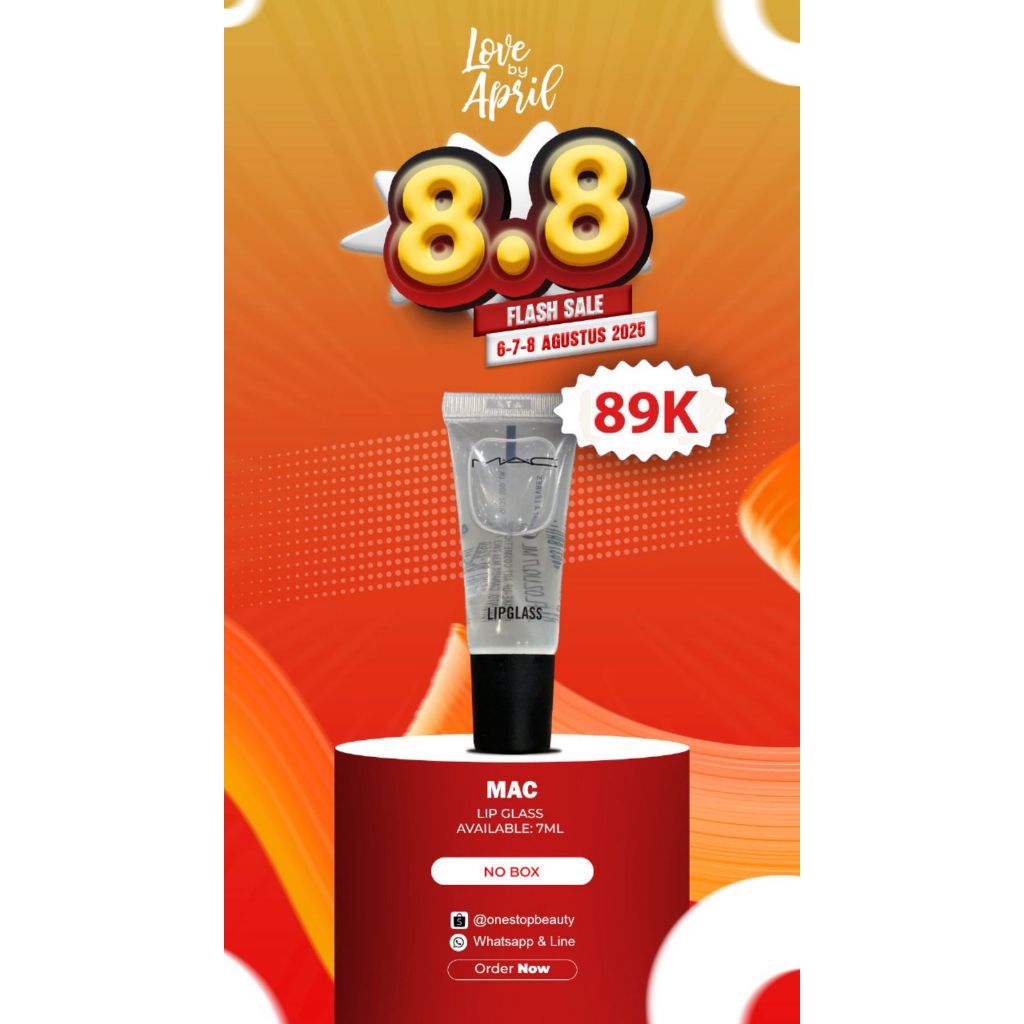 Jual SALE 8.8 MAC Lip Glass #Lip Glass 7ml - 15ml | Shopee Indonesia