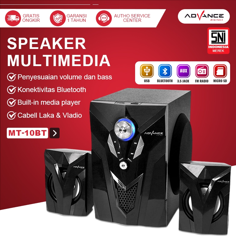 Jual Advance speaker bluetooth M-10BT salon aktif bluetooth full bass ...