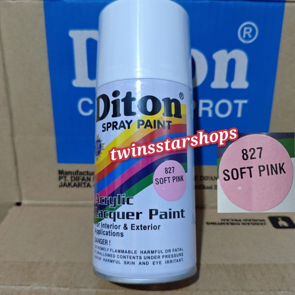 Jual Pilok Pilox Pylox Cat Diton Soft Pink 827 Ping Glossy Mengkilap ...