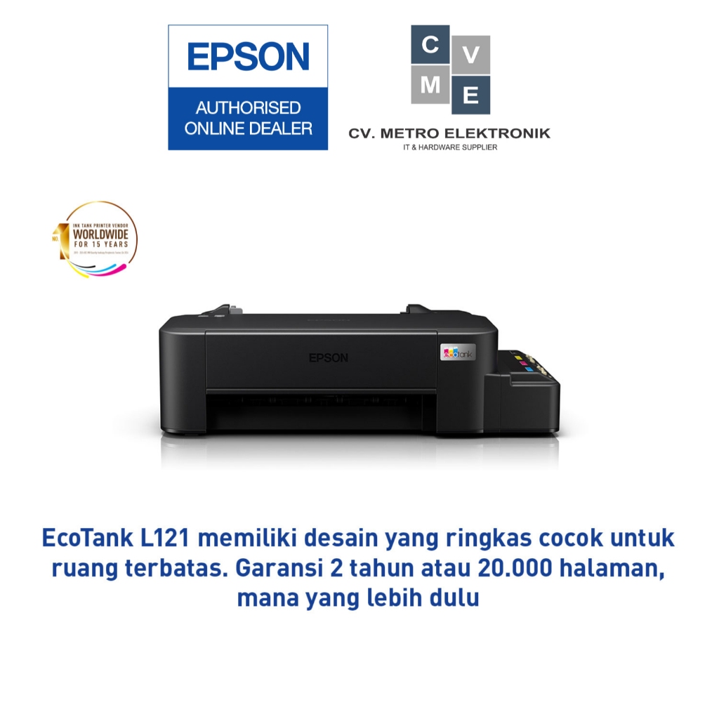 Jual Printer EPSON L121 L-121 L 121 Printer Cetak A4 Garansi Resmi Peganti L120 L-120 PRINT ONLY ...