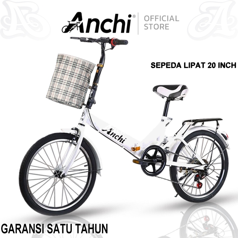 Jual Anchi【Lima tahun garansi】2025 NEW Sepeda lipat 20-inch Sepeda folding Sepeda dewasa Sepeda ...