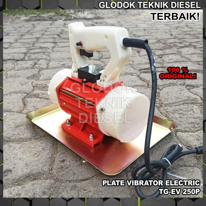 Jual Vibrator Plat Tigon TG-EV 250P Plate External Vibrator Electric Plester Perata Semen Model ...