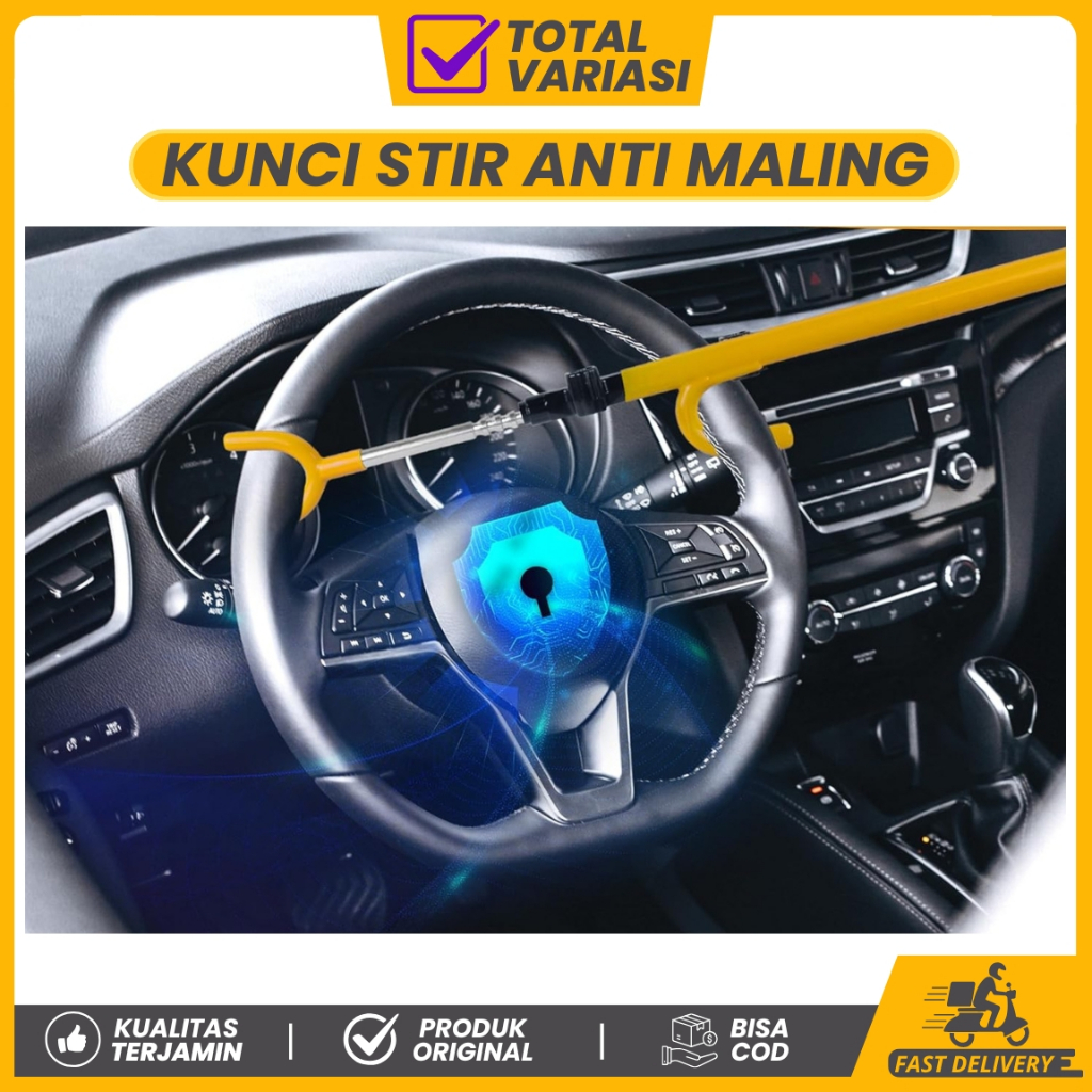 Jual Kunci Stir Mobil Anti Maling / Kunci Pengaman Setir Mobil Bahan ...