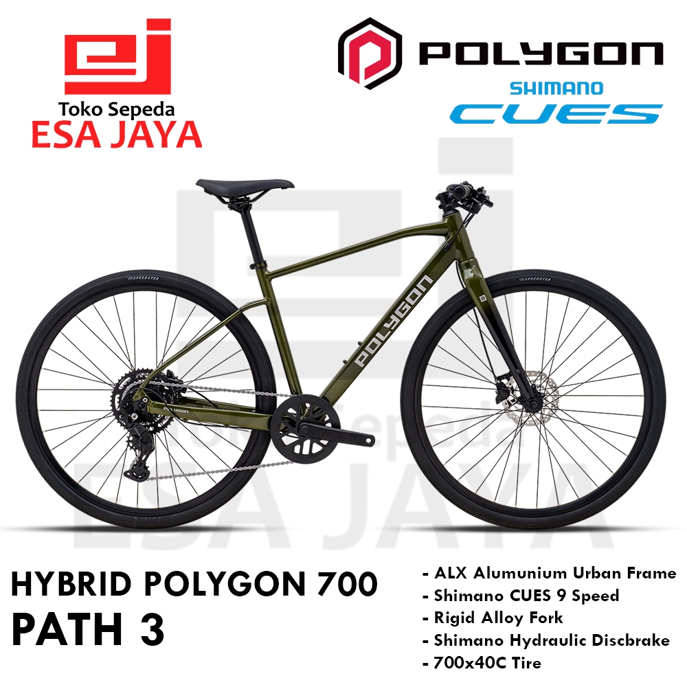 Jual Sepeda Hybrid Polygon Path 3 – Urban Fitness 700C Shimano Cues 9 ...