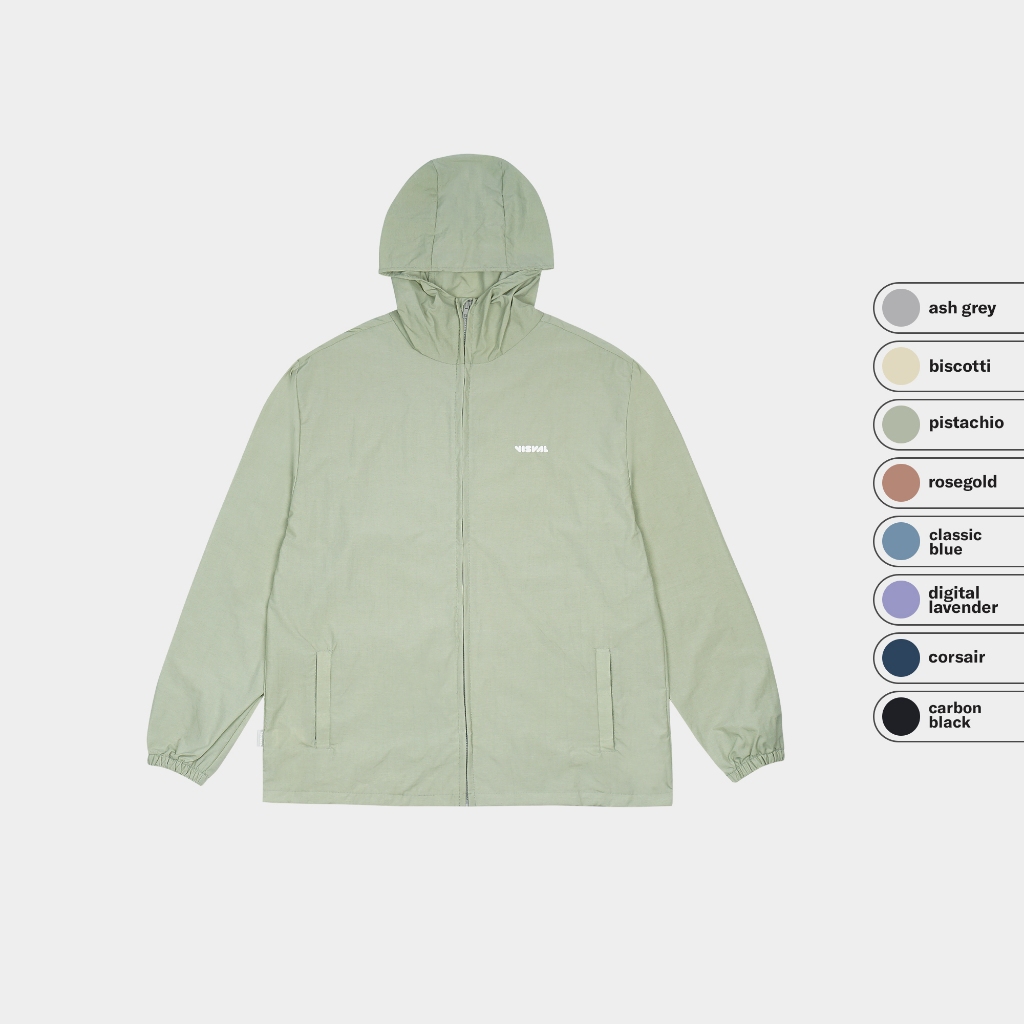 Jual Jacket Aria - Visval - Jaket Windbreaker - Pistachio | Shopee Indonesia