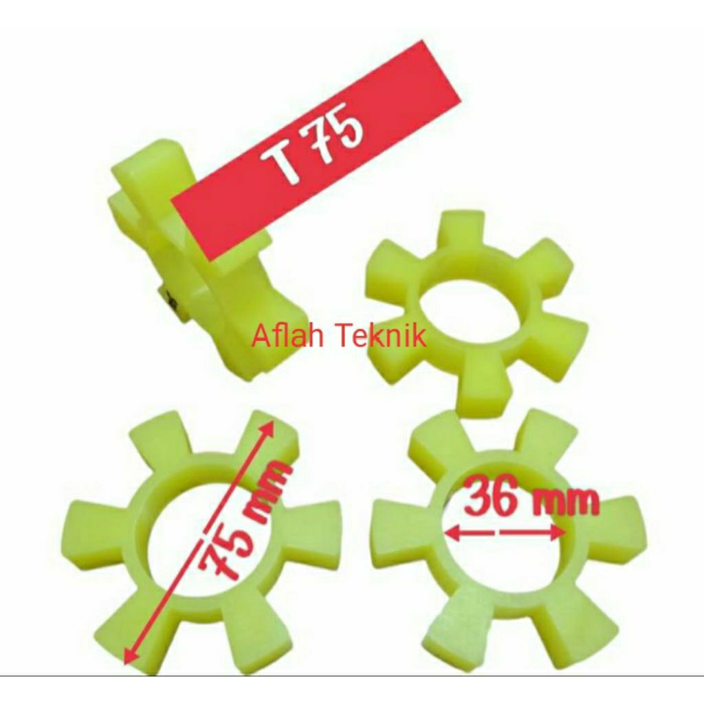 Jual Karet Kopling T 75 Rubber Coupling Jaw 75 | Shopee Indonesia