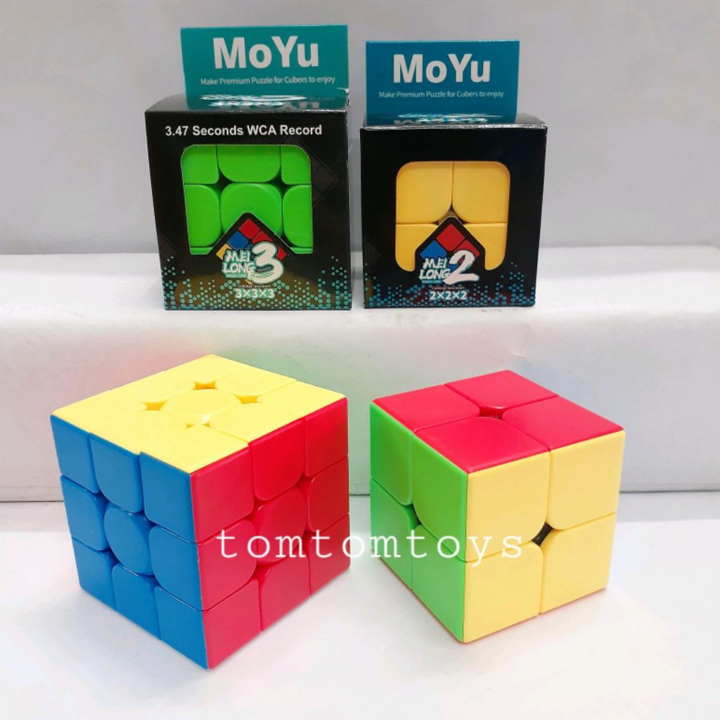 Jual Cube Puzzle 3x3 Magic Cube 2x2 set isi 2 rubik 3x3x3 dan 2x2x2 | Shopee Indonesia