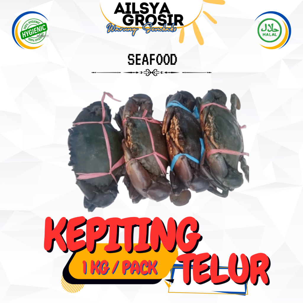 Jual KEPITING TELUR GEMUK HIDUP 1 KG - ISI 3 / 5 EKOR | Shopee Indonesia