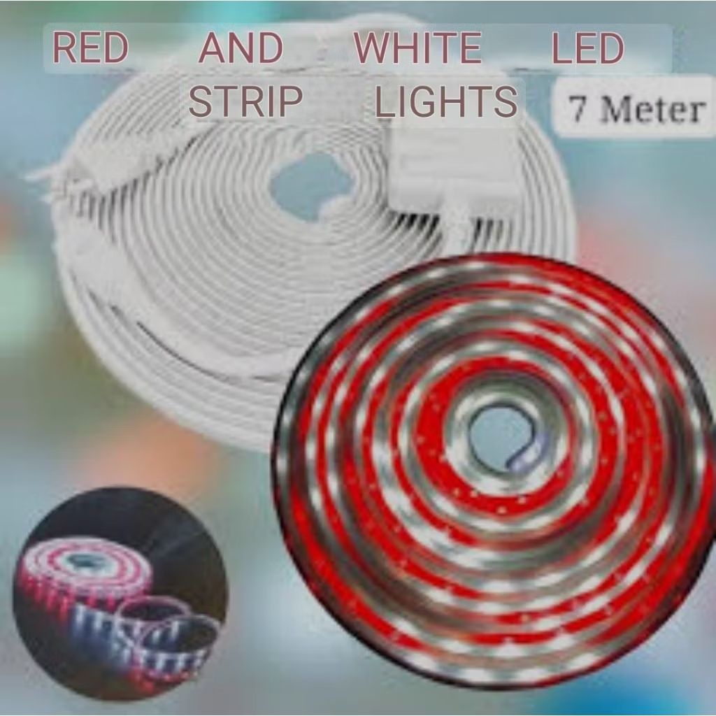 Jual LED STRIP MERAH PUTIH 7M HARI KEMERDEKAAN||PAKET 7M LED STRIP ...