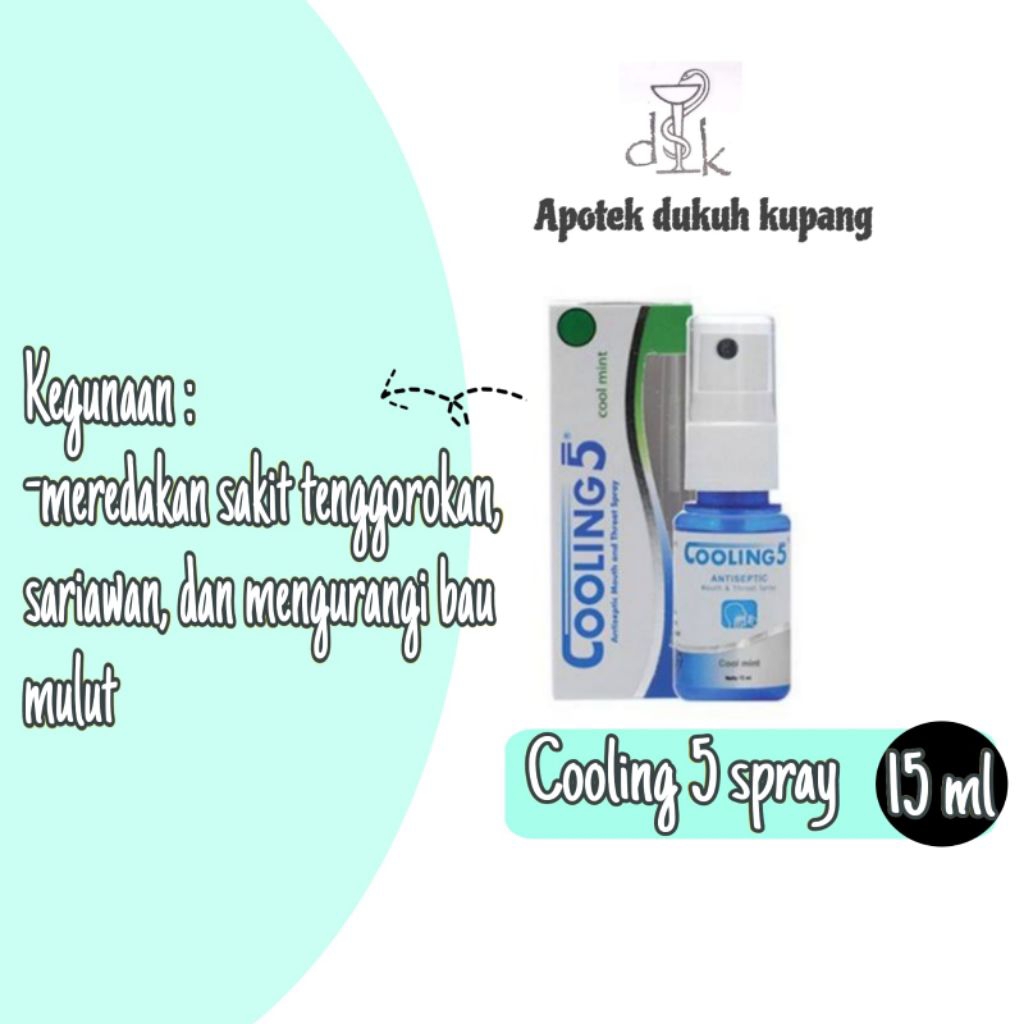 Jual Cooling 5 spray obat sariawan (15 ml ) | Shopee Indonesia
