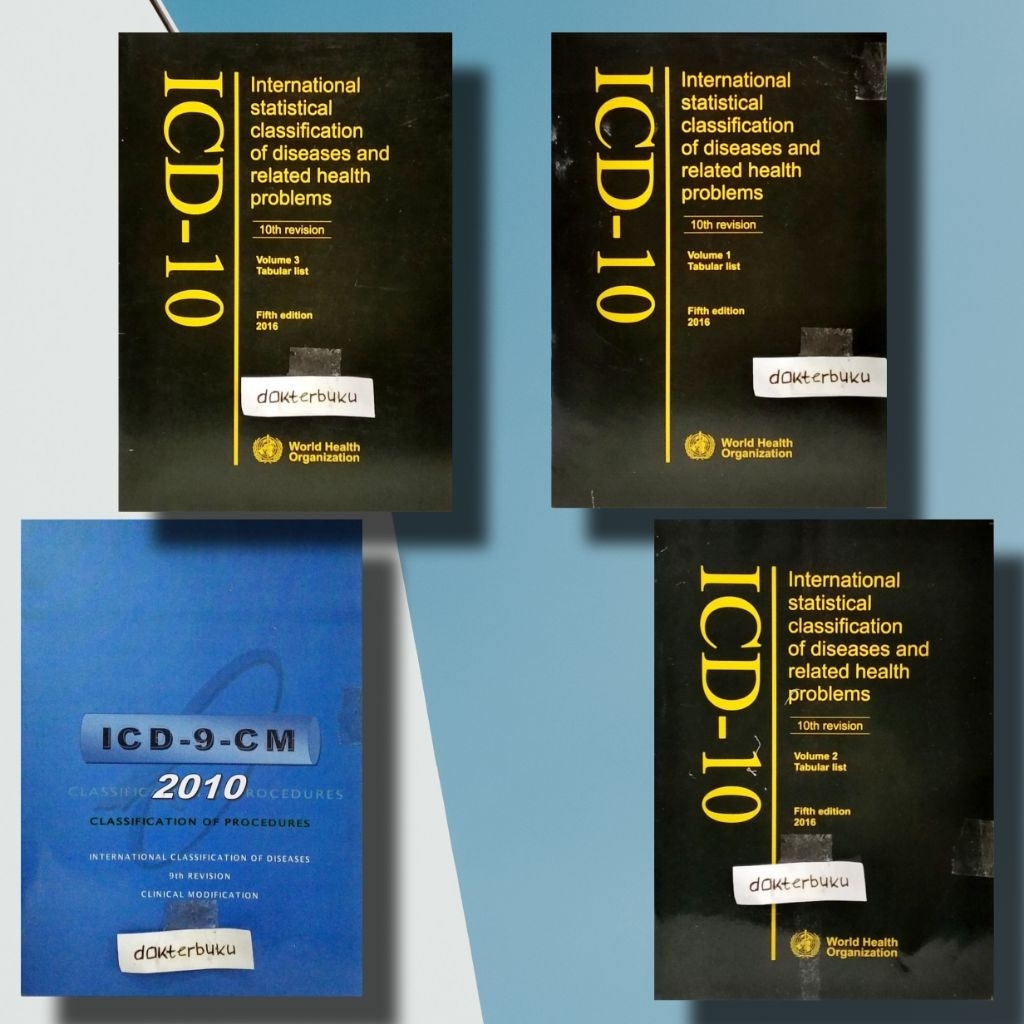 Jual Paket ICD - 10 VOL.1,2,3 2016 ( Sepaket ) dan ICD - 9 - CM 2010 ...