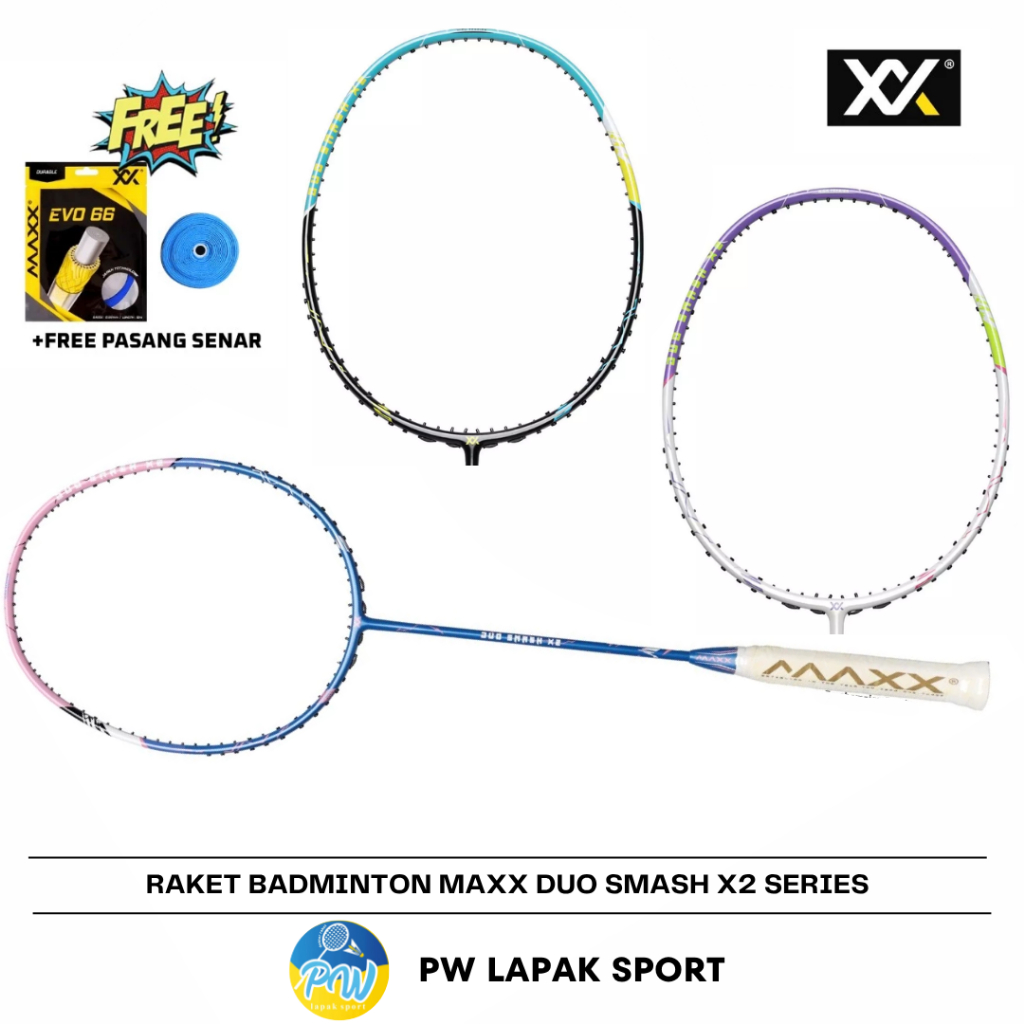 Jual Raket Badminton MAXX Duo Smash X2 Series | Shopee Indonesia