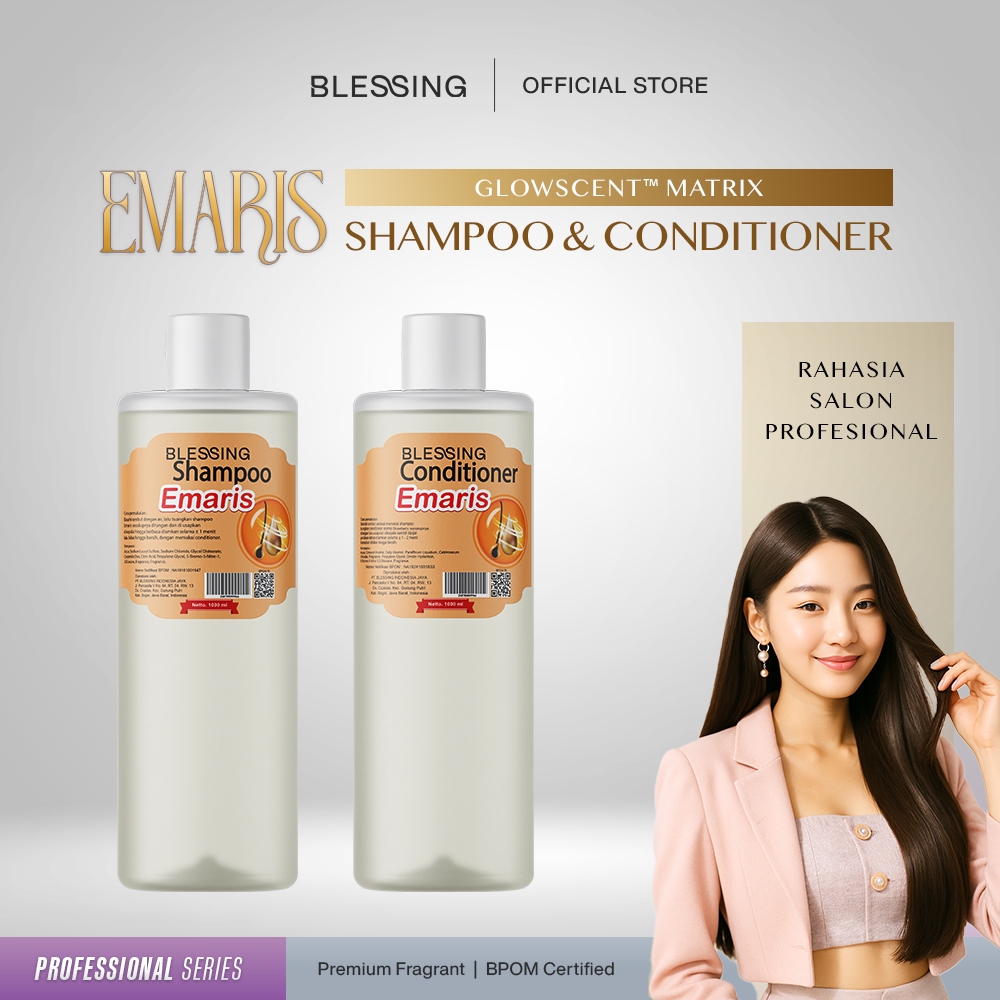 Jual BLESSING Shampoo & Conditioner Emaris – Perawatan Rambut Anti ...