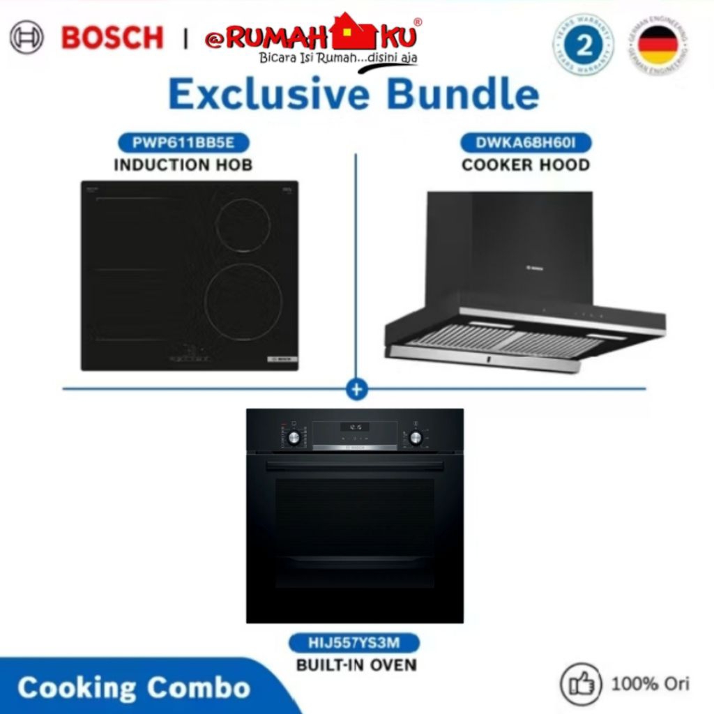 Jual [Exclusive Bundle] Bosch Cooking Combo PWP611BB5E Serie 4 ...