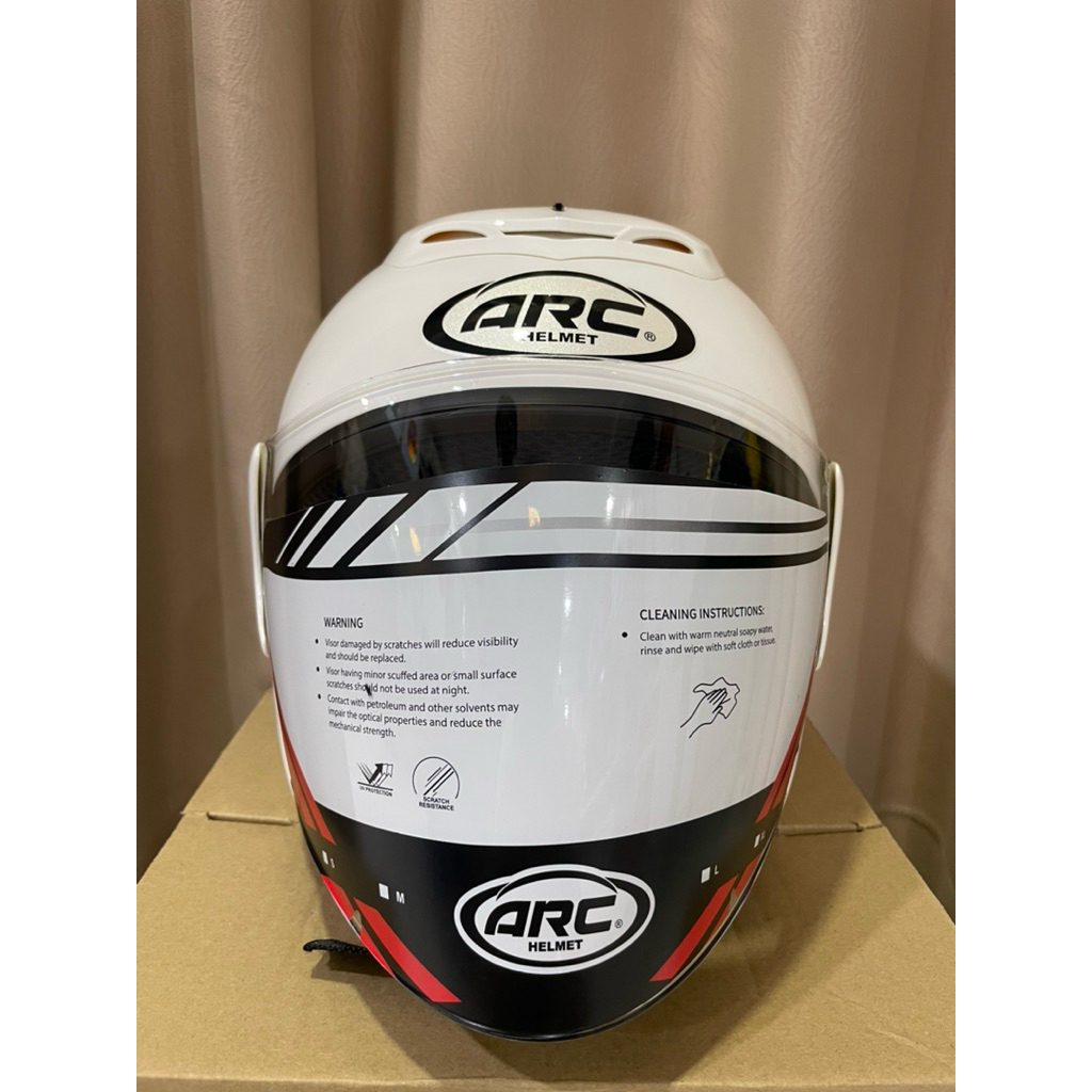 Jual HELM ARC RITZ WHITE | Shopee Indonesia