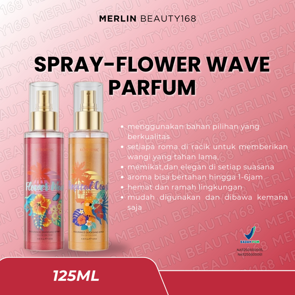 Jual KORMESIC Fragrance Quicksand Spray-Tropical Coast dan Spray-Flower ...