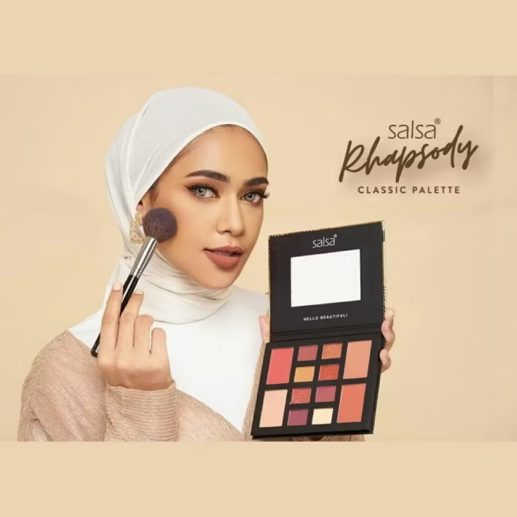 Jual SALSA Rhapsody Face Palette - Palet Eyeshadow Blush On Contour ...
