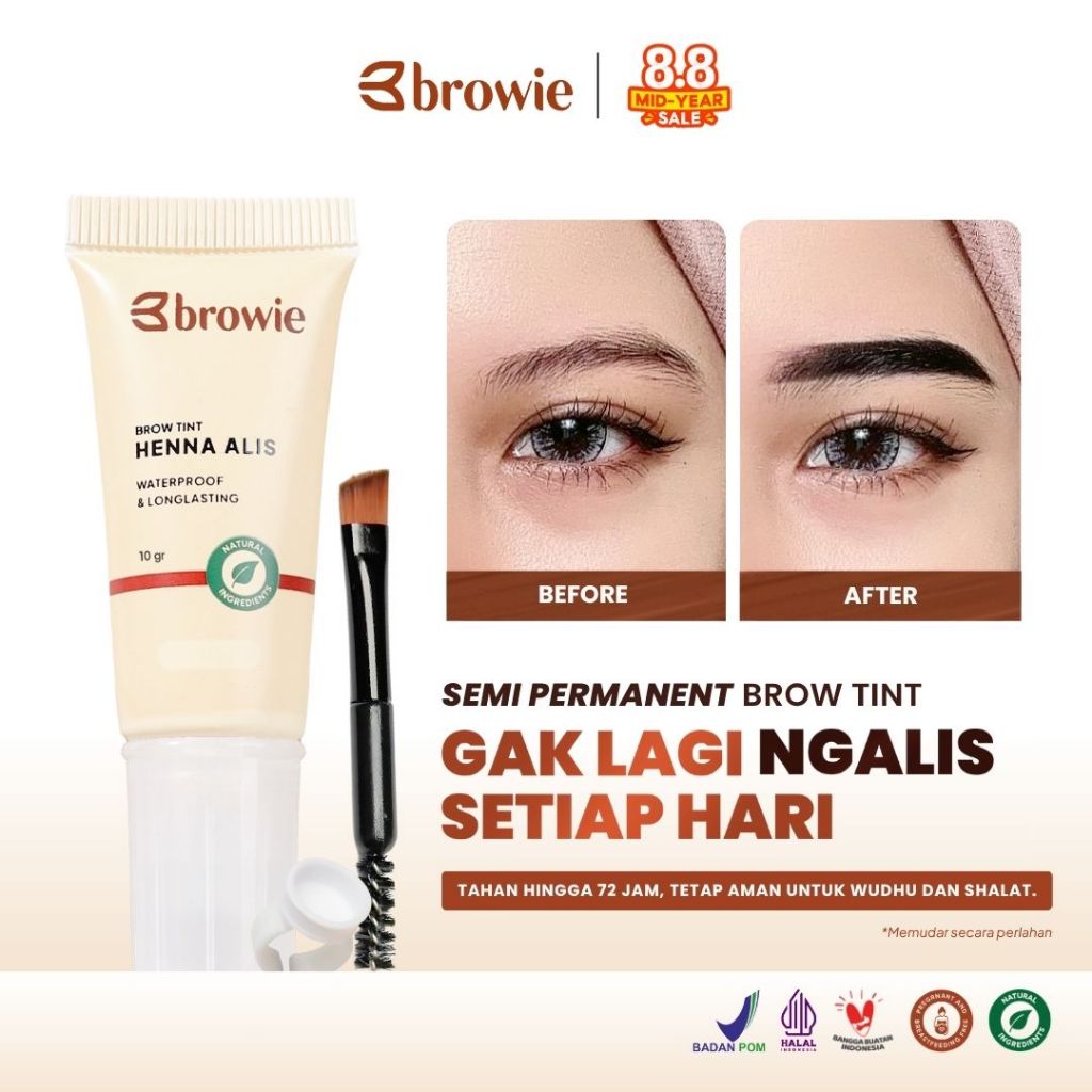 Jual browie BrowTint Henna Alis | Sulam Alis Halal Waterproof ...