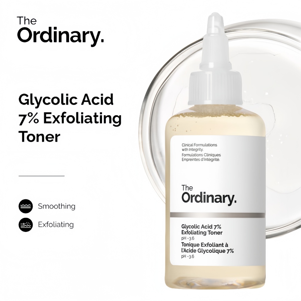 Jual The Ordinary Glycolic 7% Toner 240ml for Dull Skin | Exfoliation ...