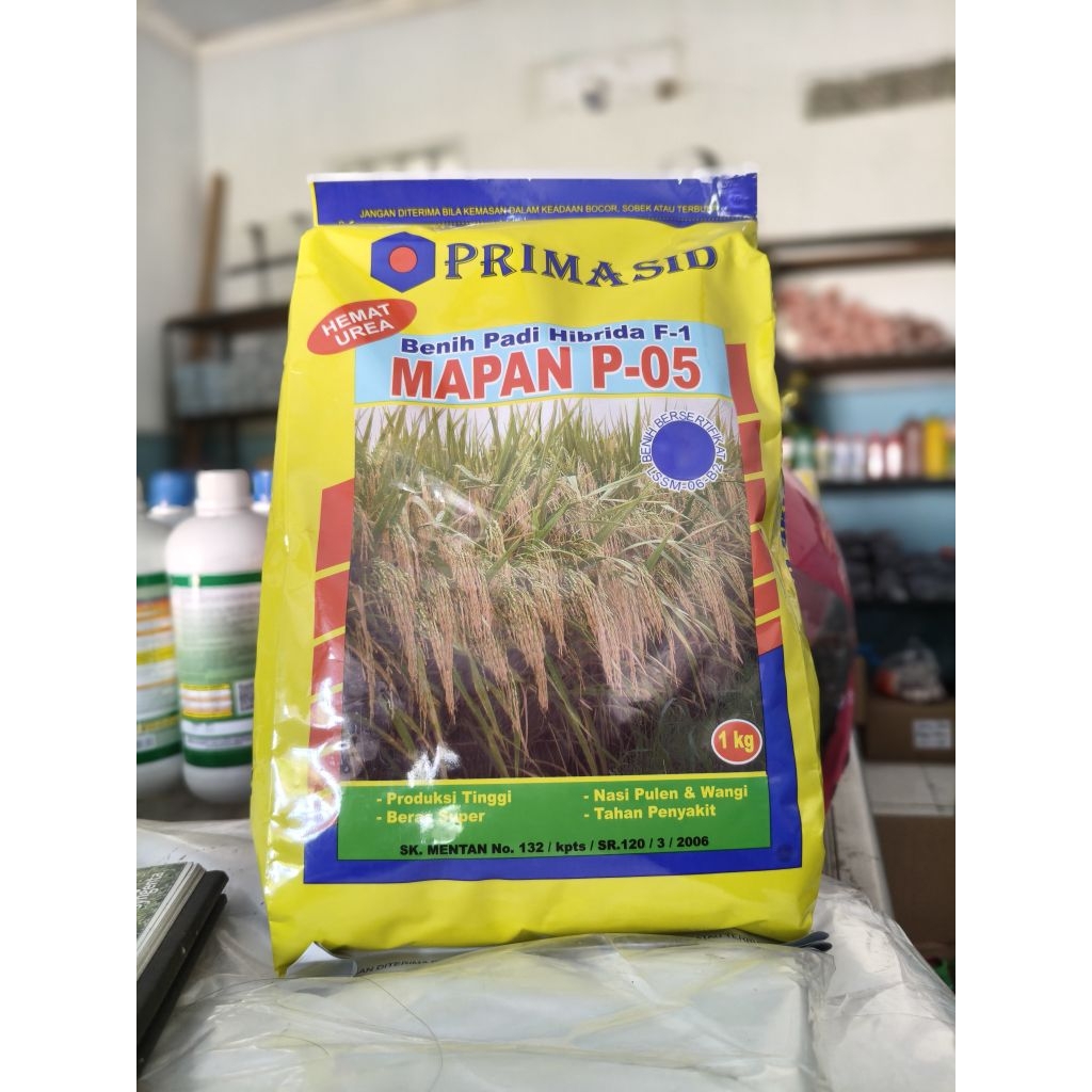 Jual Benih padi hibrida F-1 MAPAN P0-5 exp 07-2026(ORI) | Shopee Indonesia