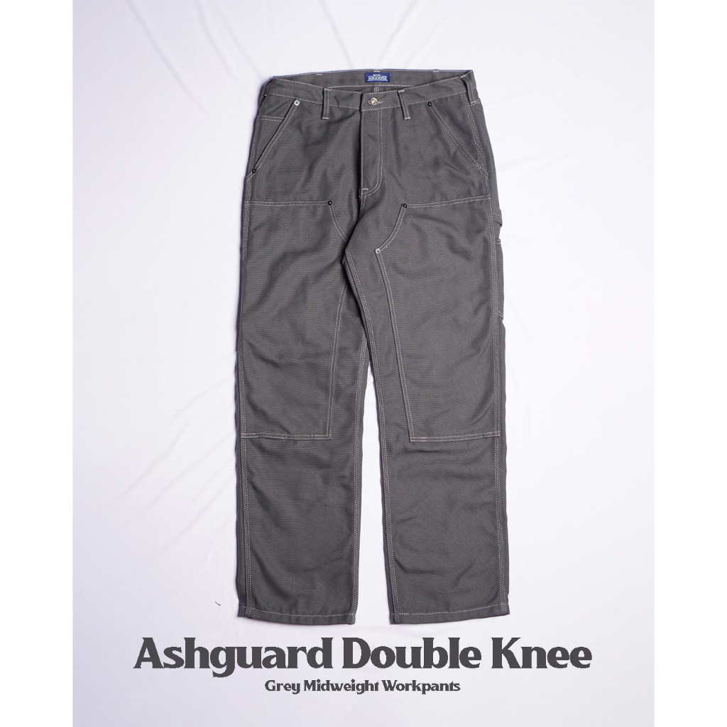 Jual Augoose Ashguard Double Knee Pants Grey Canvas | Shopee Indonesia