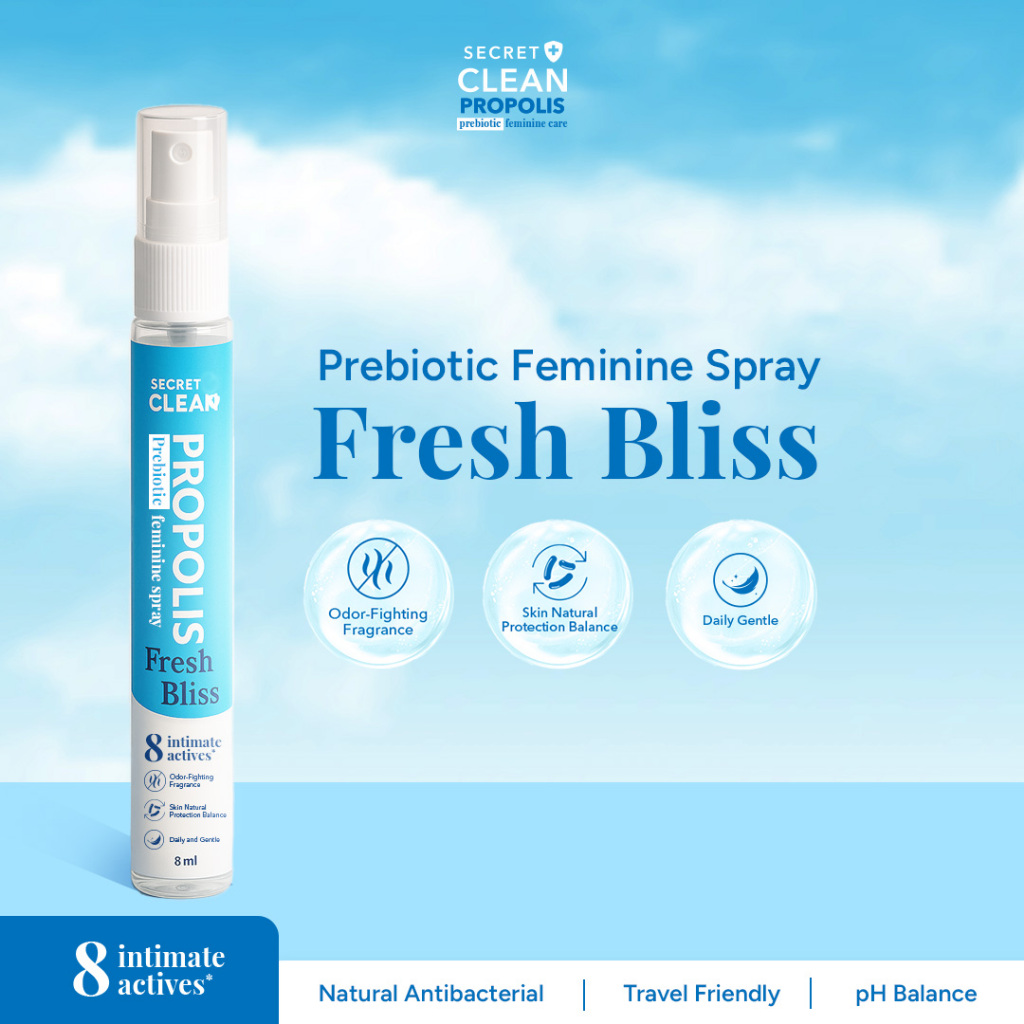 Jual Secret Clean Propolis Prebiotic Feminine Spray Fresh Bliss 8ml ...