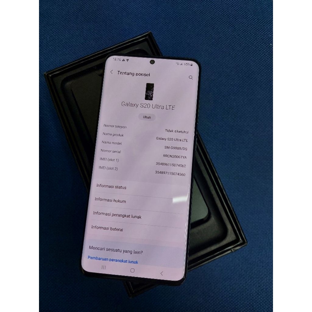 Jual Samsung Galaxy S20 Ultra 12/128 LTE second | Shopee Indonesia