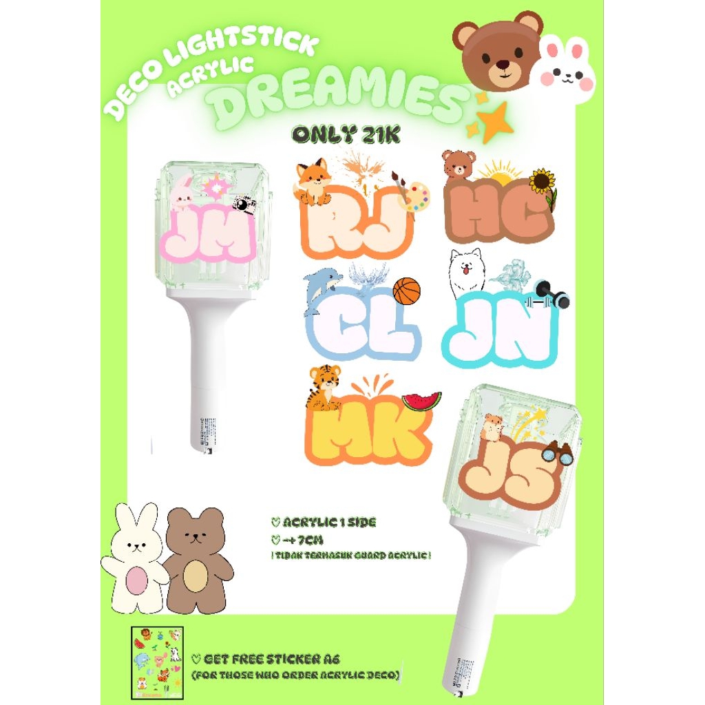 Jual Deco LS NCT DREAM ver.2 || Acrylic Deco Lightstick NCT Dream ...