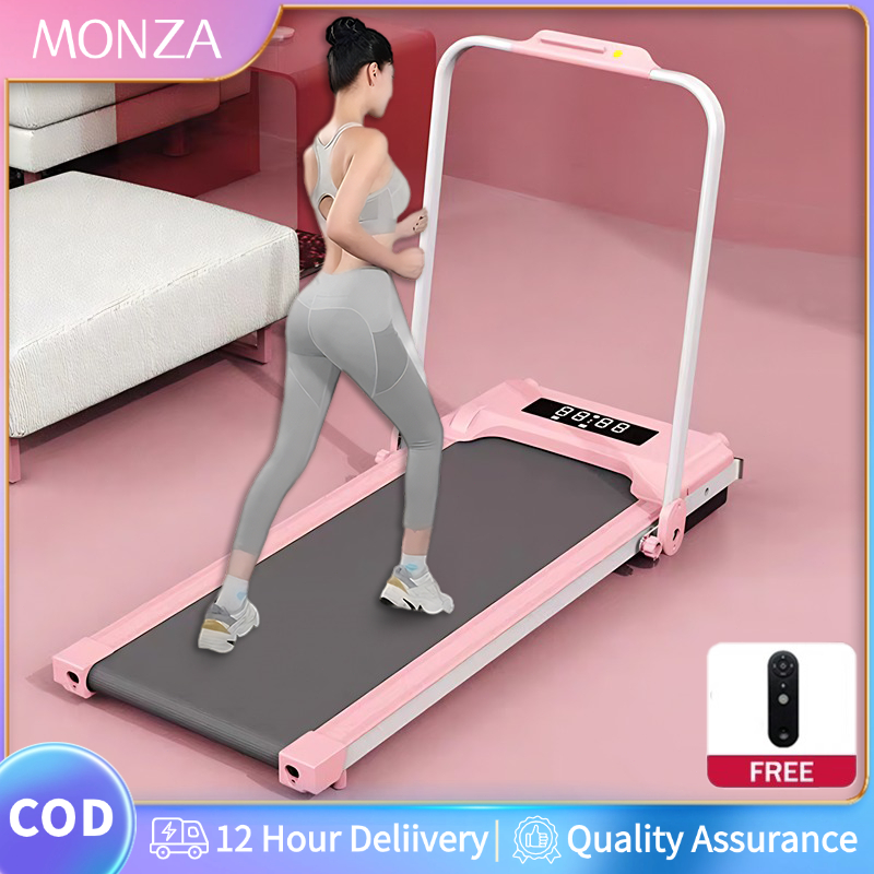 Jual MONZA Treadmill Listrik Pink Walking Pad Running Treadmill ...