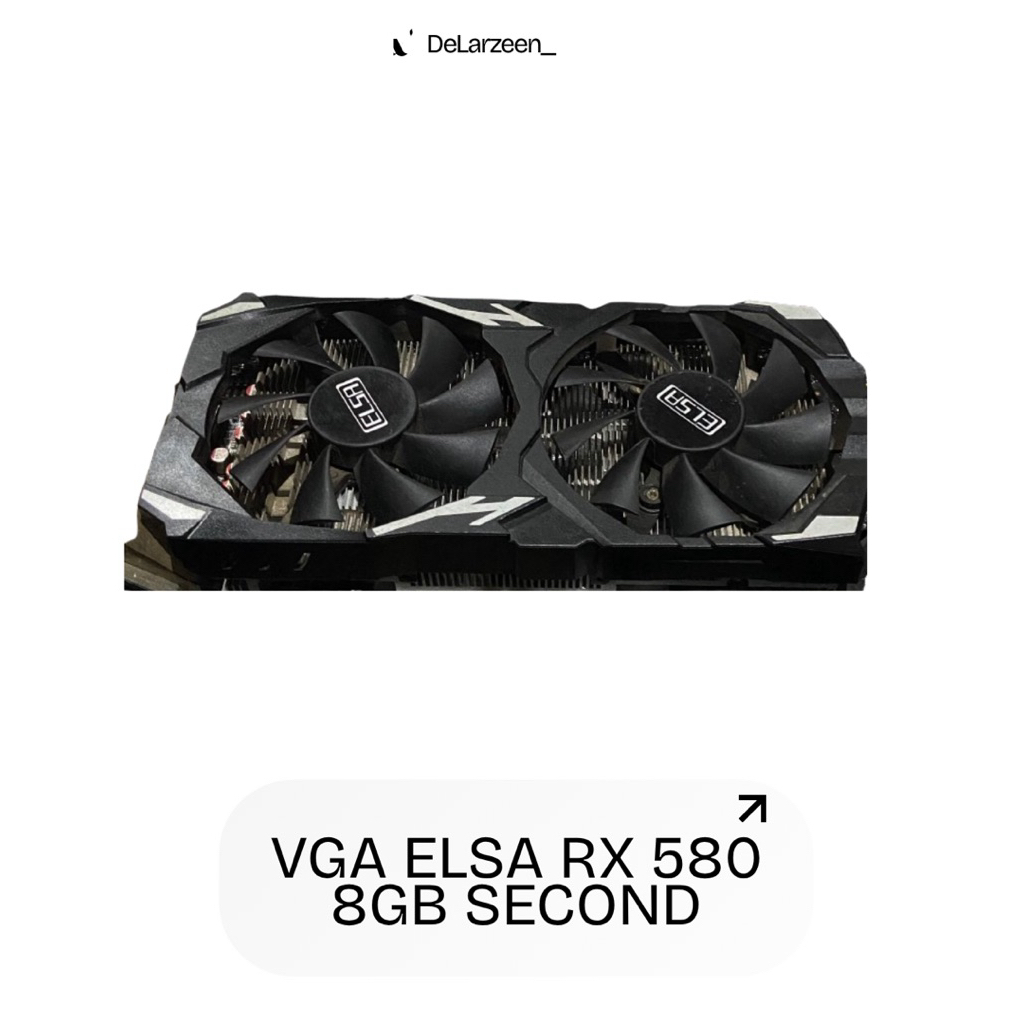 Jual VGA ELSA RX 580 8GB SECOND | Shopee Indonesia